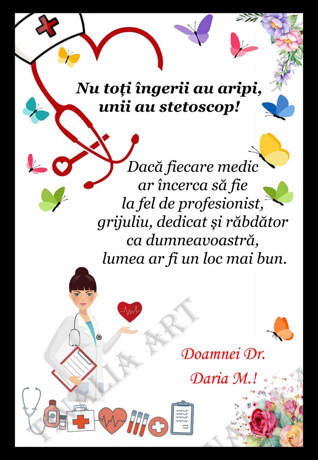 Cadou Medic Cardiolog - Tablou Personalizat - Tinalia